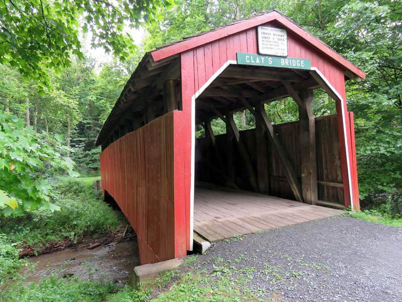1890 Clay's Covered Bridge in Perry County, Pennsylvania